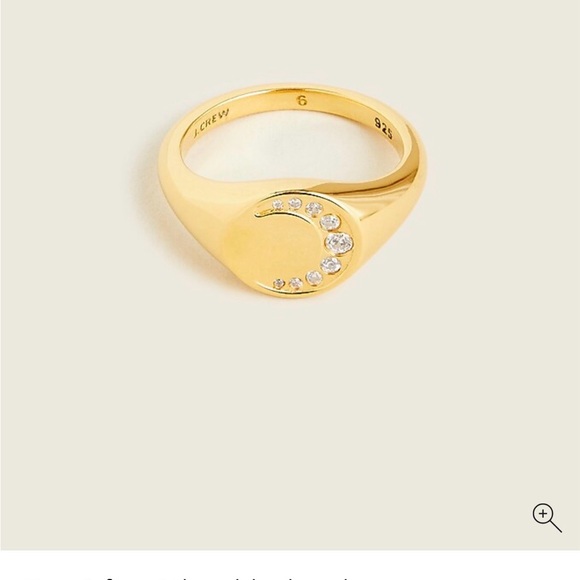 J. Crew | Jewelry | J Crew Gold Crescent Moon Womens Ring Size 8 | Poshmark